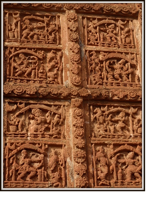 Terracotta art on Bishnupur Temple wall - India Travel Forum ...